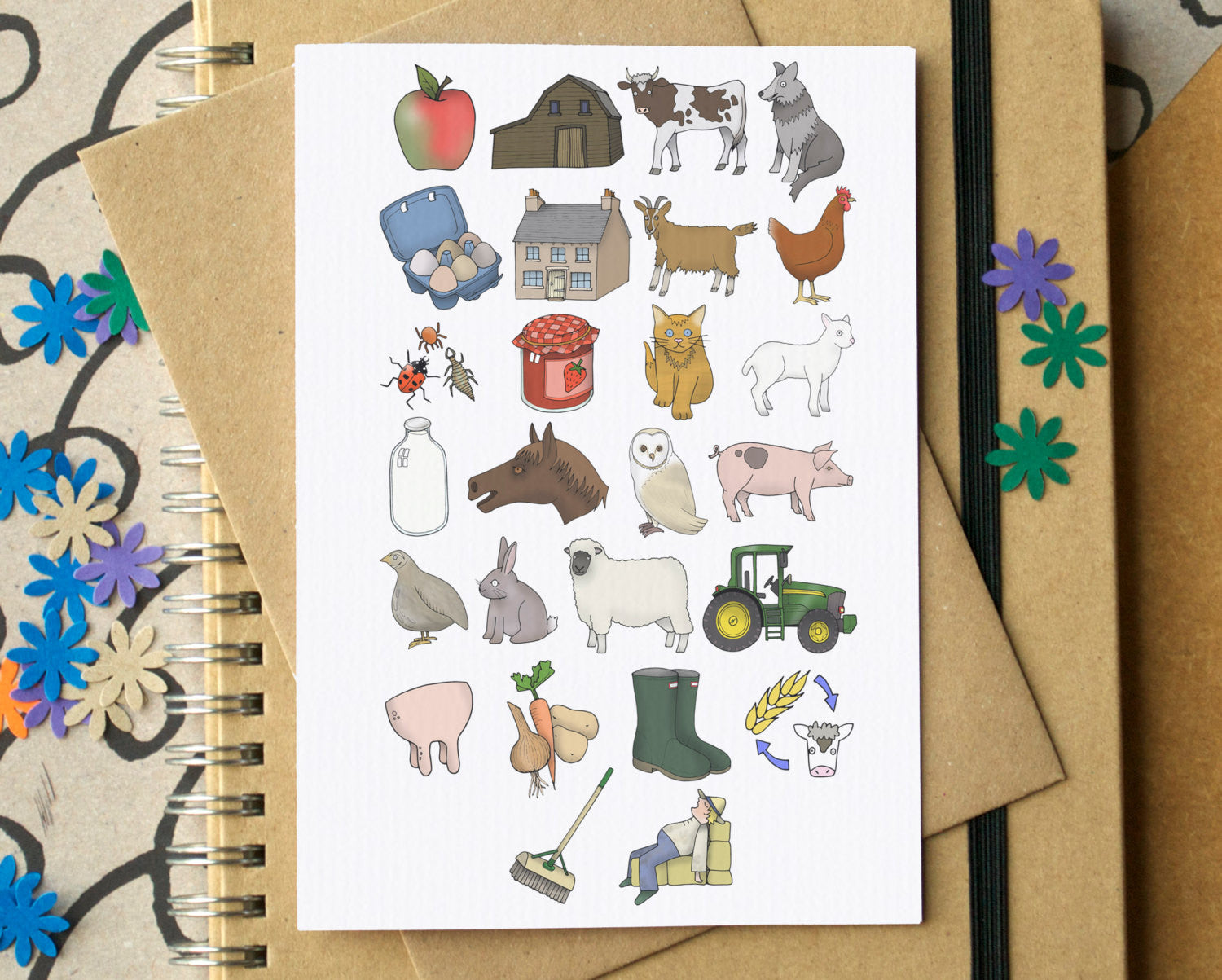 Farm Alphabet Card – BeckaGriffin