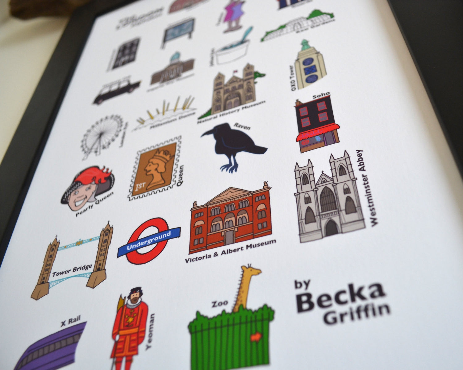 London Alphabet Art Print – BeckaGriffin