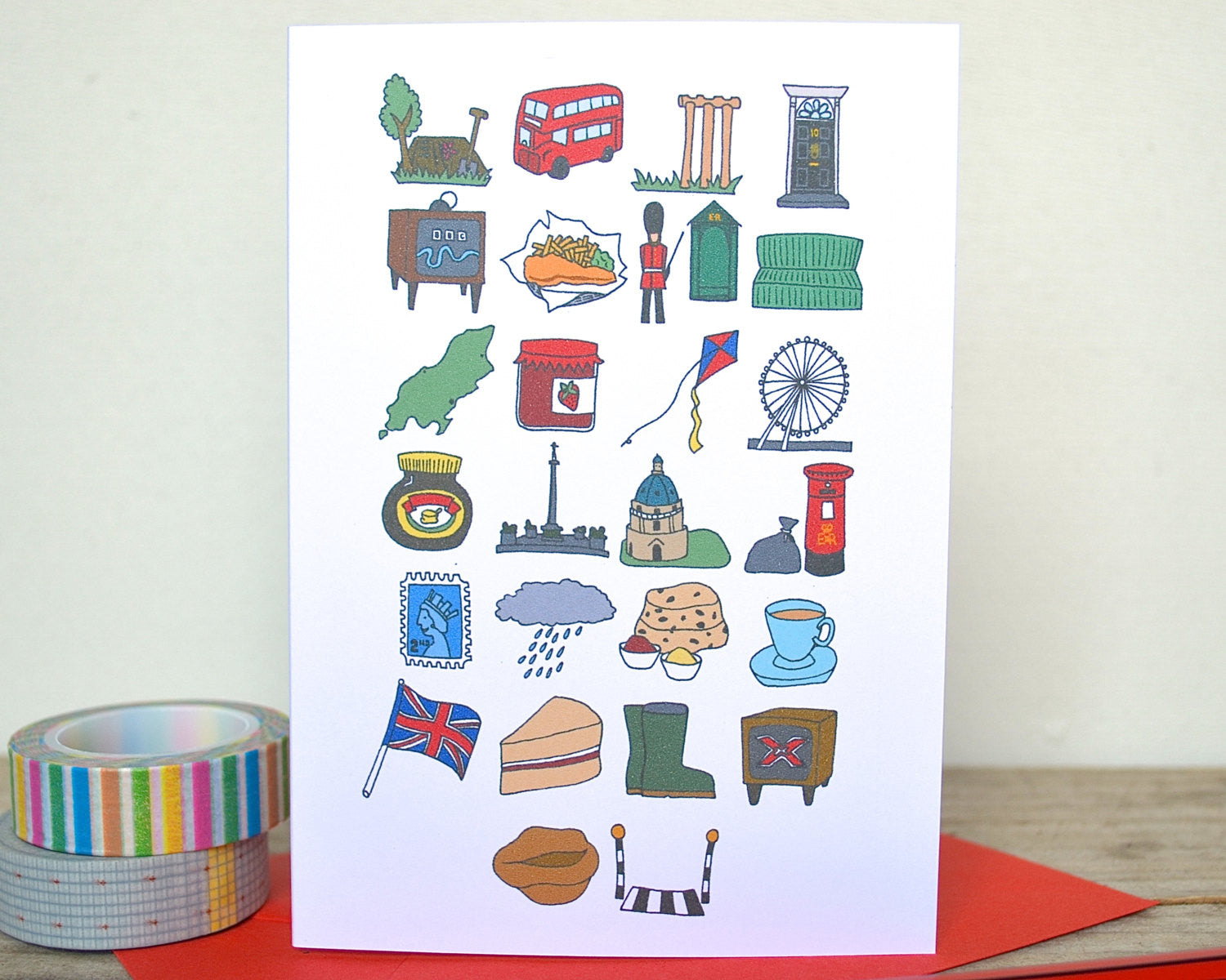 Great Britain Alphabet Greetings Card – BeckaGriffin
