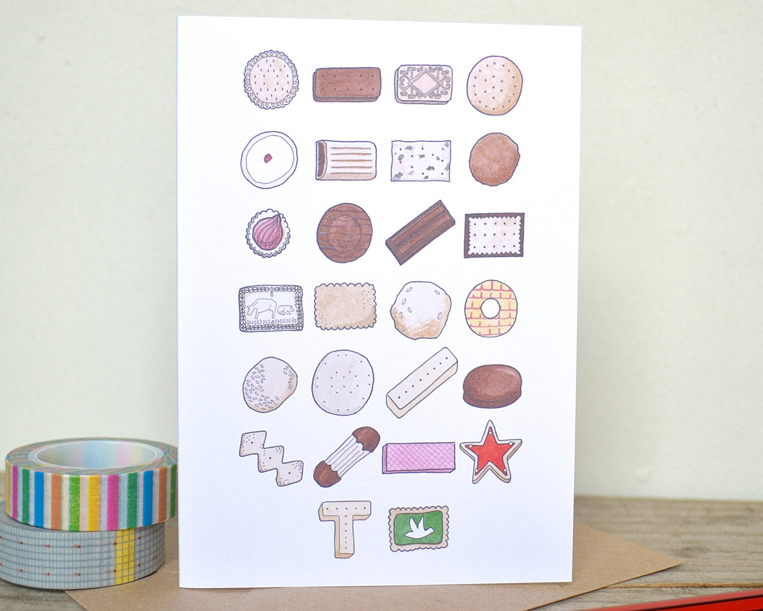 Biscuit Alphabet Greetings Card – BeckaGriffin
